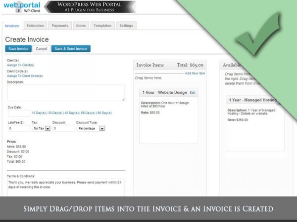WordPress Client Portal Area, Invoicing & Project Management Plugin :: WP-Client > White Label ...